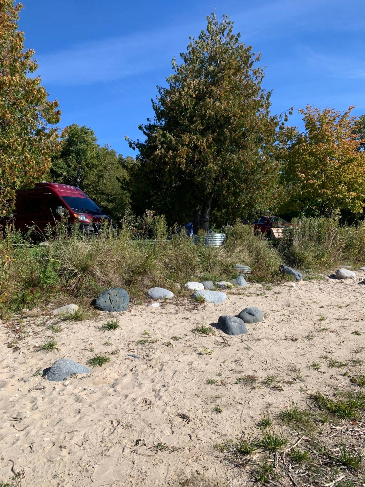 Campsite views: Straits State Park St. Ignace, Michigan - Life Figured Out